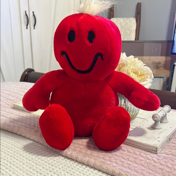 Dan Dee | Toys | Vintage Dan Dee Smiley Face Red Plush Toy | Poshmark